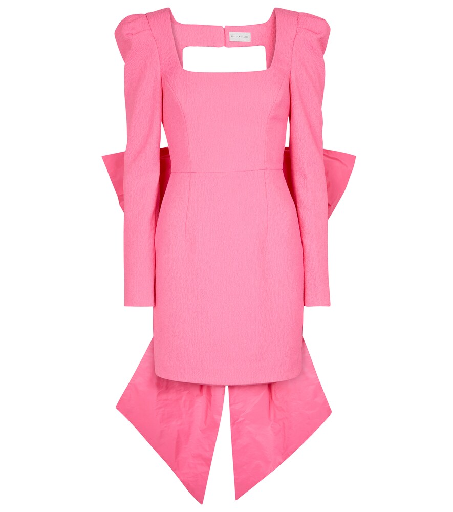 Rebecca Vallance Women's Montez Open-back Bow Crepe Mini Dress In Pink ...