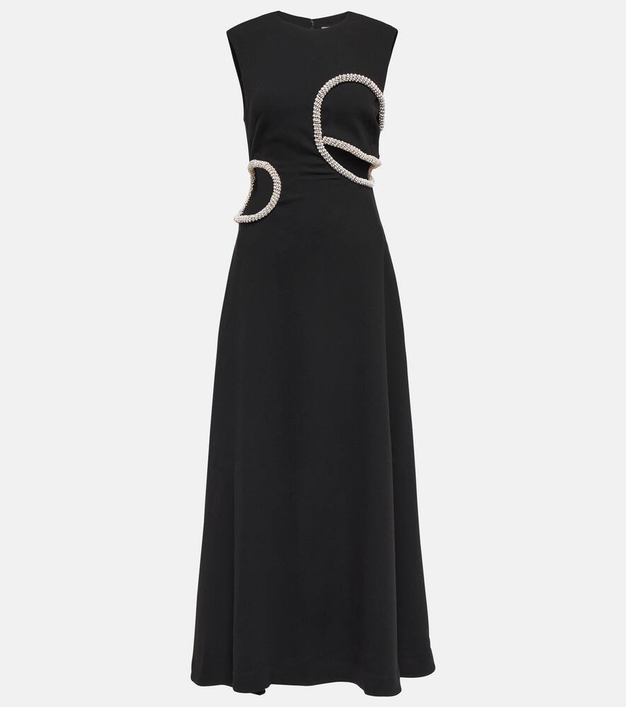Jonathan Simkhai Giada Crystal-embellished Gown In Black | ModeSens