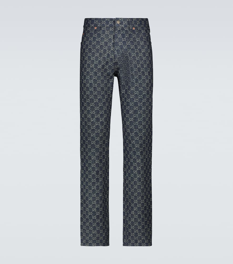 Gucci GG jacquard logo jeans | The Hoxton Trend