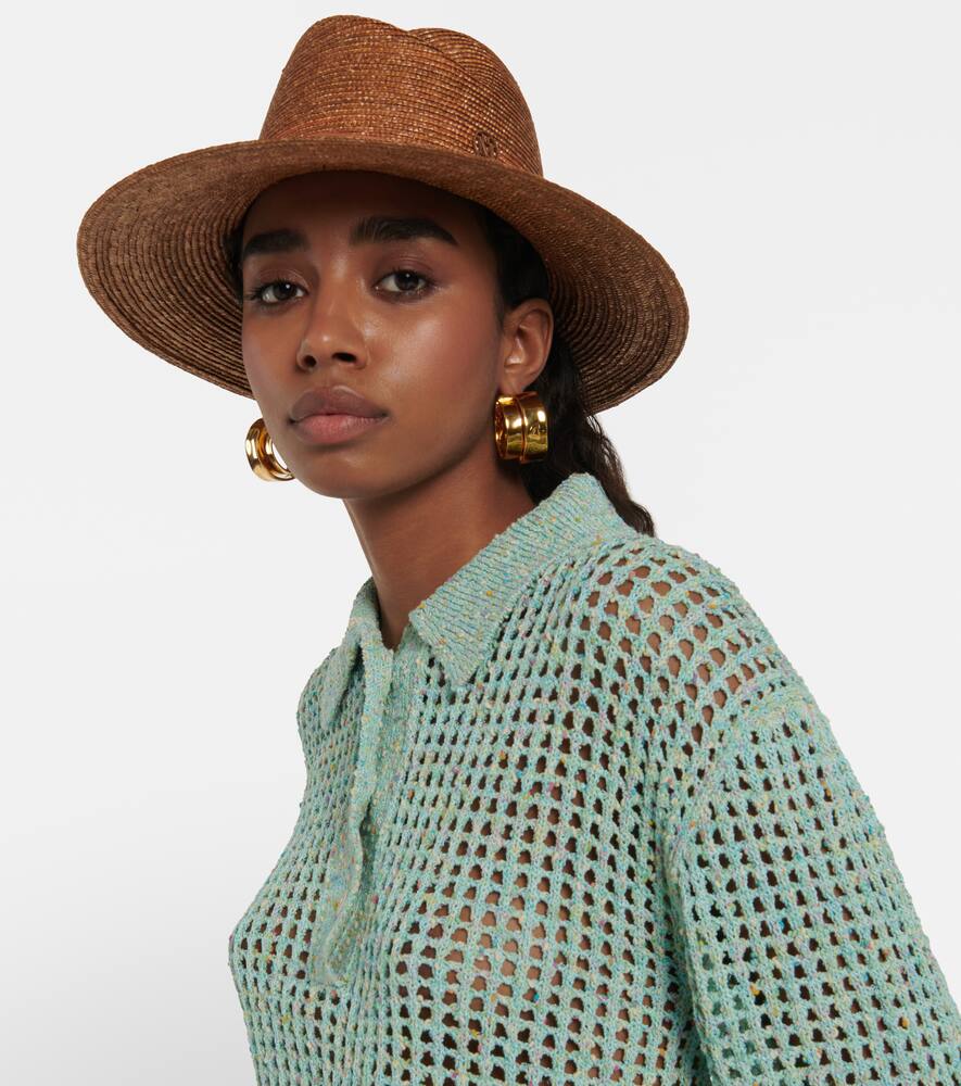 Maison Michel Andre Seasonal Iconic Straw Hat In Camel | ModeSens