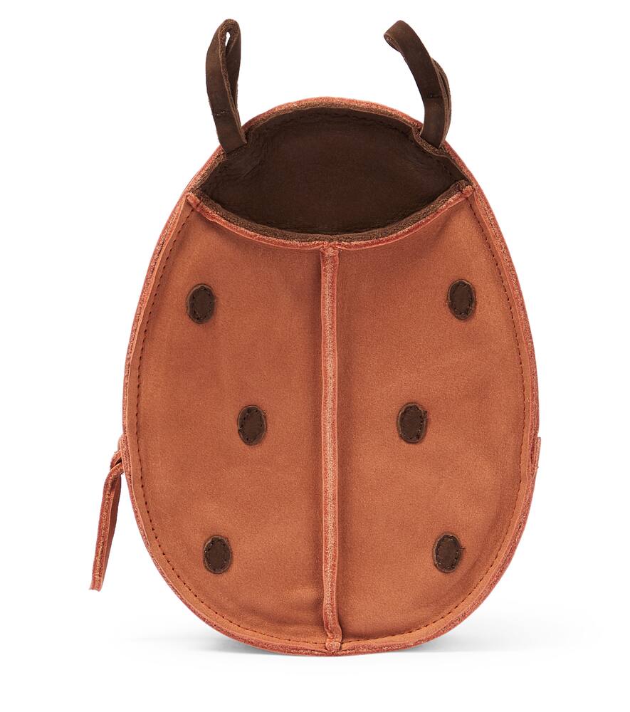 Donsje Kids' Mur Ladybug Leather Backpack In Walnut Nubuck | ModeSens