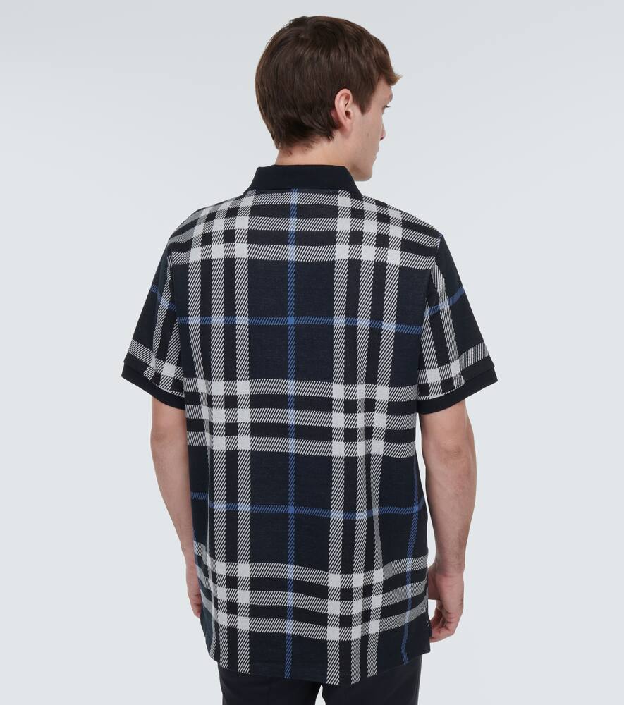 Burberry Ferry Polo Shirt In Cotton With Check Pattern In Multi | ModeSens