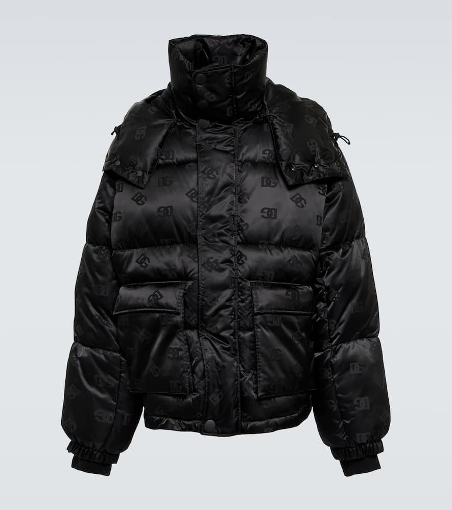 Dolce & Gabbana Dg Puffer Jacket In Black | ModeSens