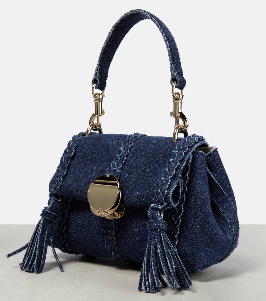Chloé Penelope Mini Denim Shoulder Bag In 45d Denim | ModeSens