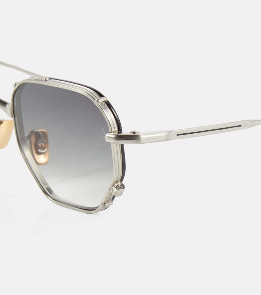 Jacques Marie Mage Marbot Octagonal Sunglasses In Chrome | ModeSens