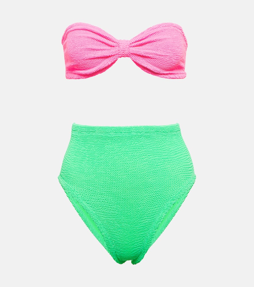 Hunza G Duo Ruby Bikini In Bubblegum Lime | ModeSens