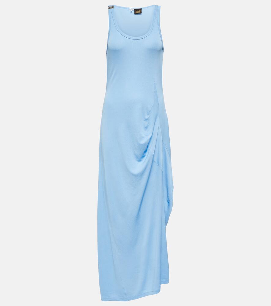 Loewe X Paula's Ibiza Draped Maxi Dress With Anagram Plaque Detail In ...