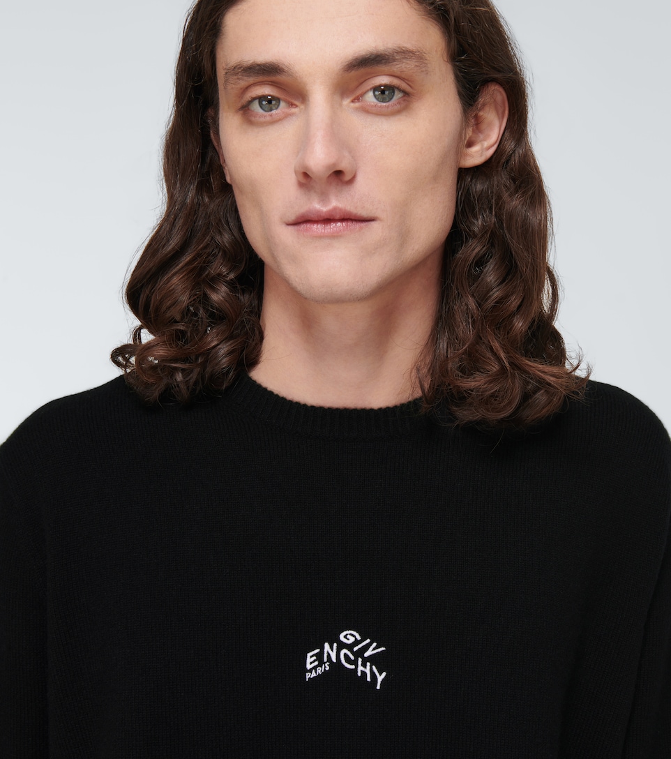 Refracted logo cashmere sweater