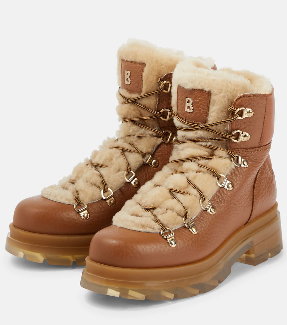 Bogner - Swansea leather and shearling ankle boots | Mytheresa