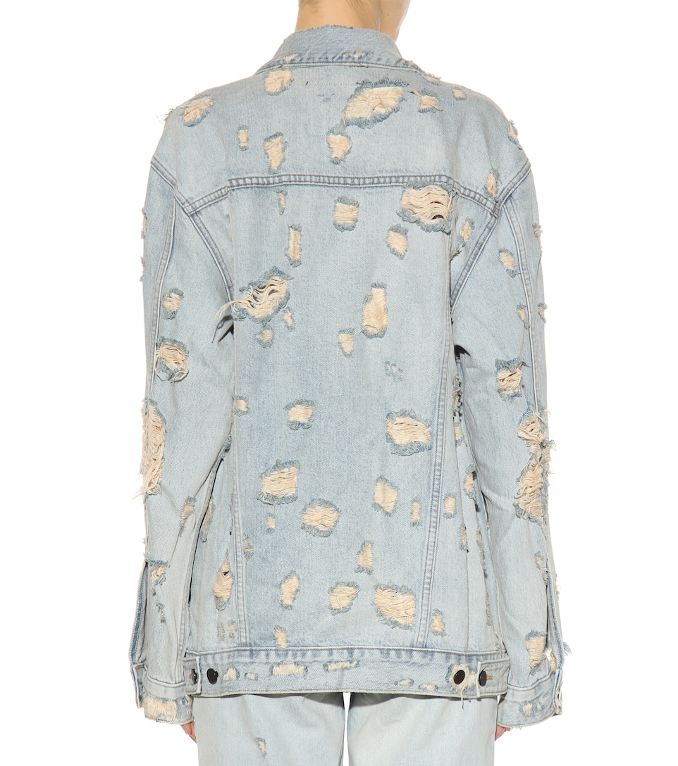 Alexander Wang - Distressed denim jacket | mytheresa.com