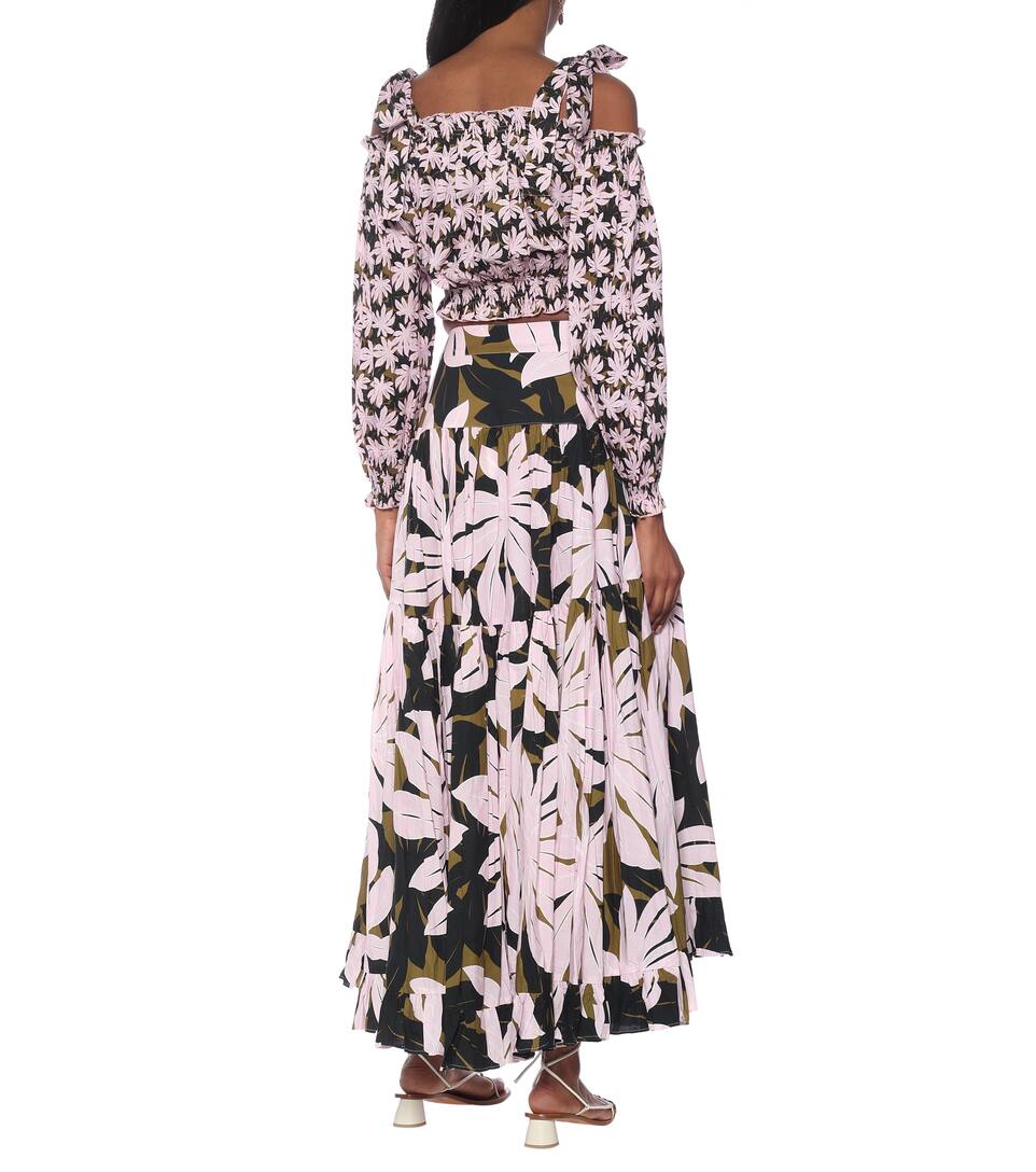 Alexandra Miro - Gypsy printed cotton crop top | Mytheresa