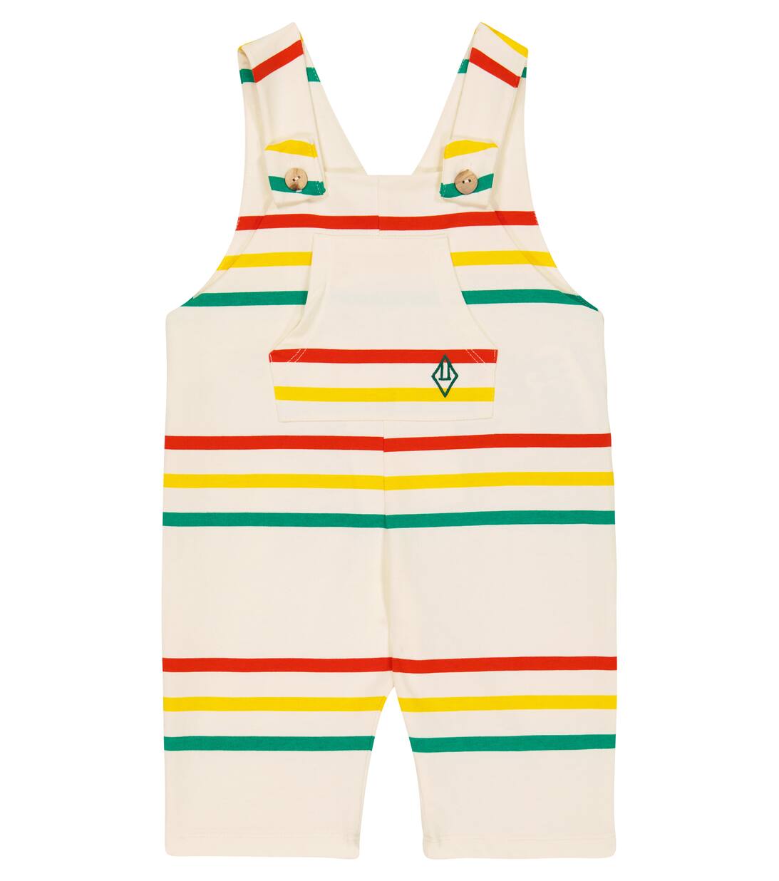 Baby Mammoth Cotton Overalls in White - The Animals Observatory | Mytheresa
