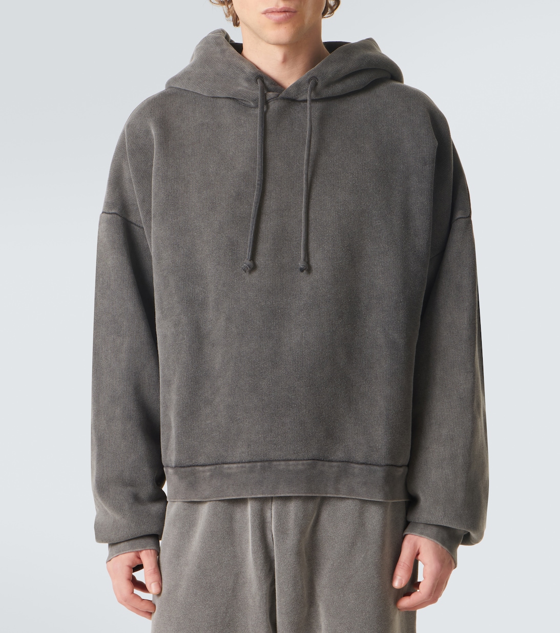 Faded Cotton Hoodie in Black - Acne Studios | Mytheresa