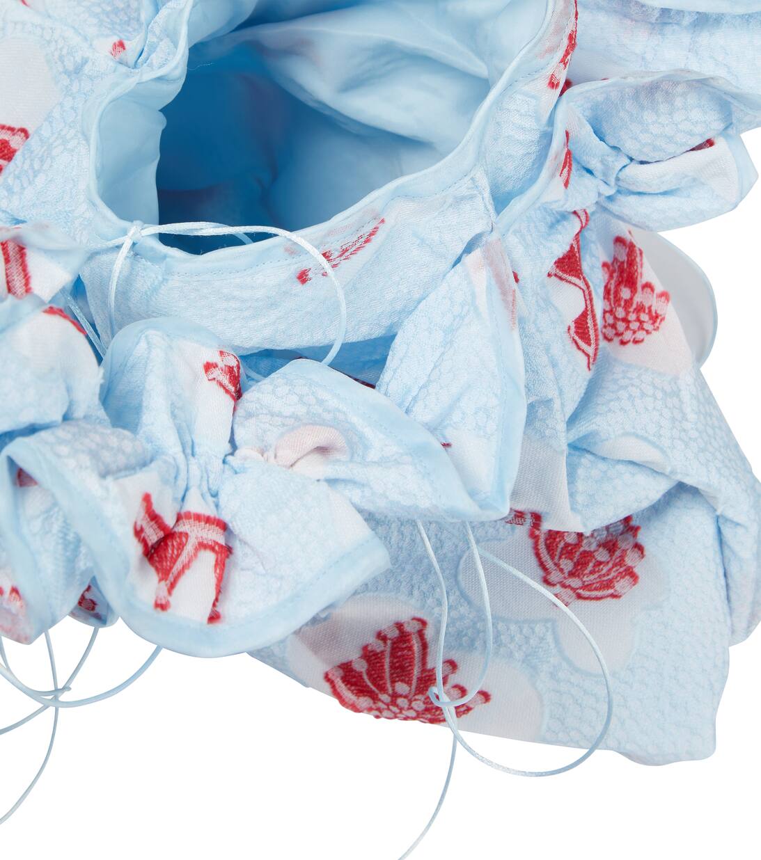 블루 Fallulah 미디엄 러플 숄더백 - Cecilie Bahnsen | Mytheresa