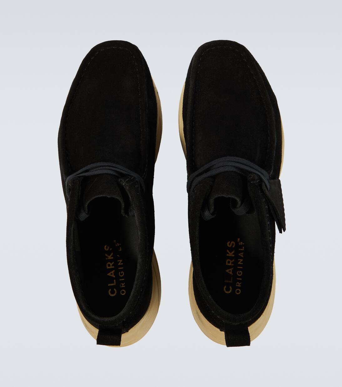 Wallabee Eden Suede Sneakers in Black - Clarks Originals | Mytheresa