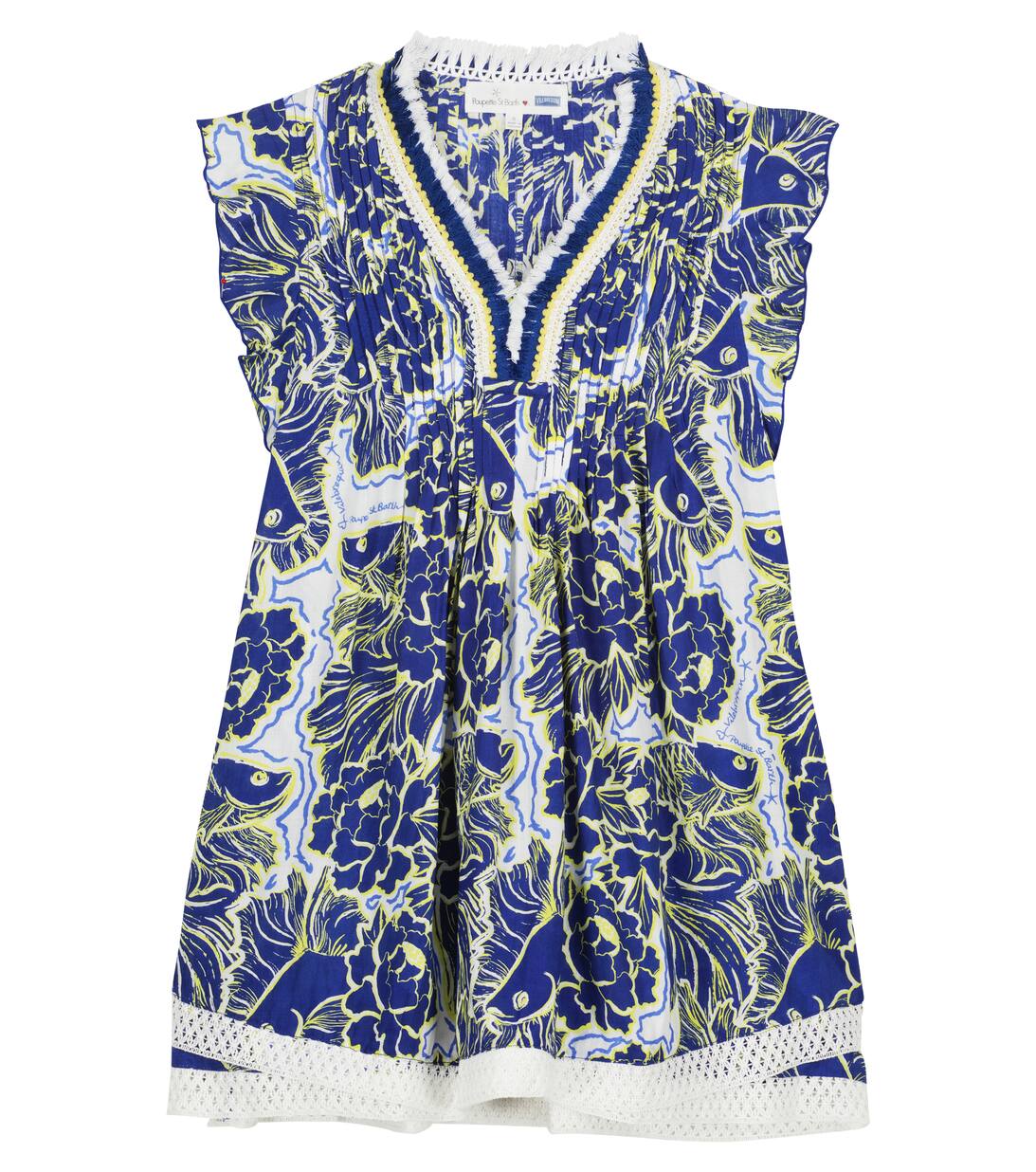 Shashou Floral Dress in Blue - Vilebrequin Kids | Mytheresa