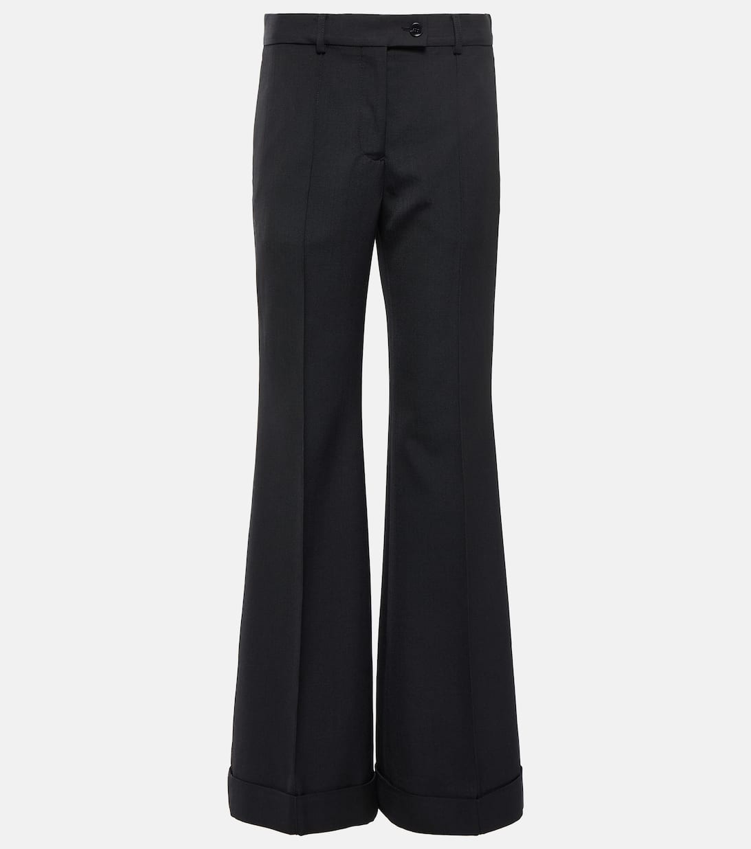 Wide Leg Wool Blend Pants in Black - Acne Studios | Mytheresa