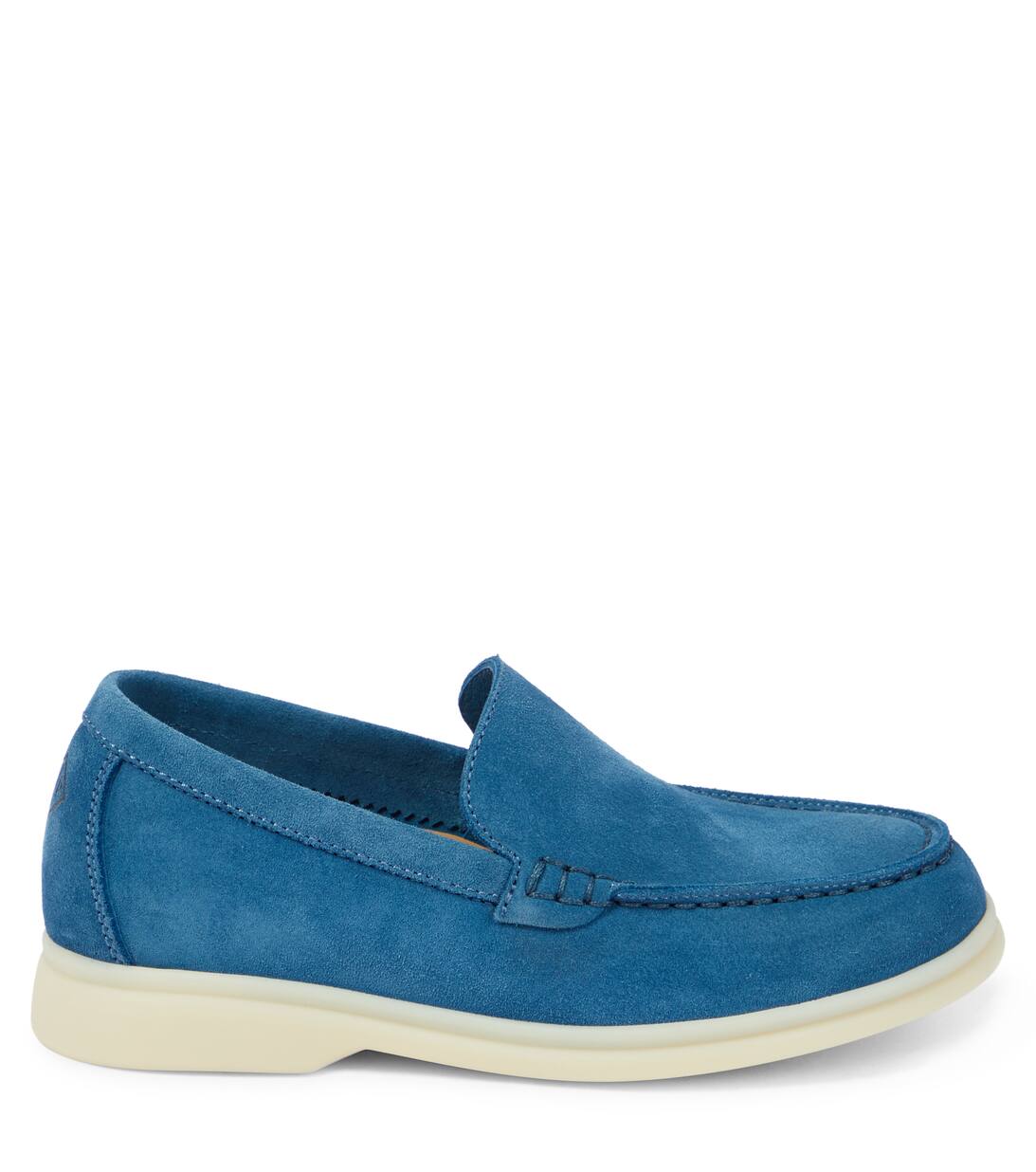 Summer Walk Suede Loafers in Blue - Loro Piana Kids | Mytheresa