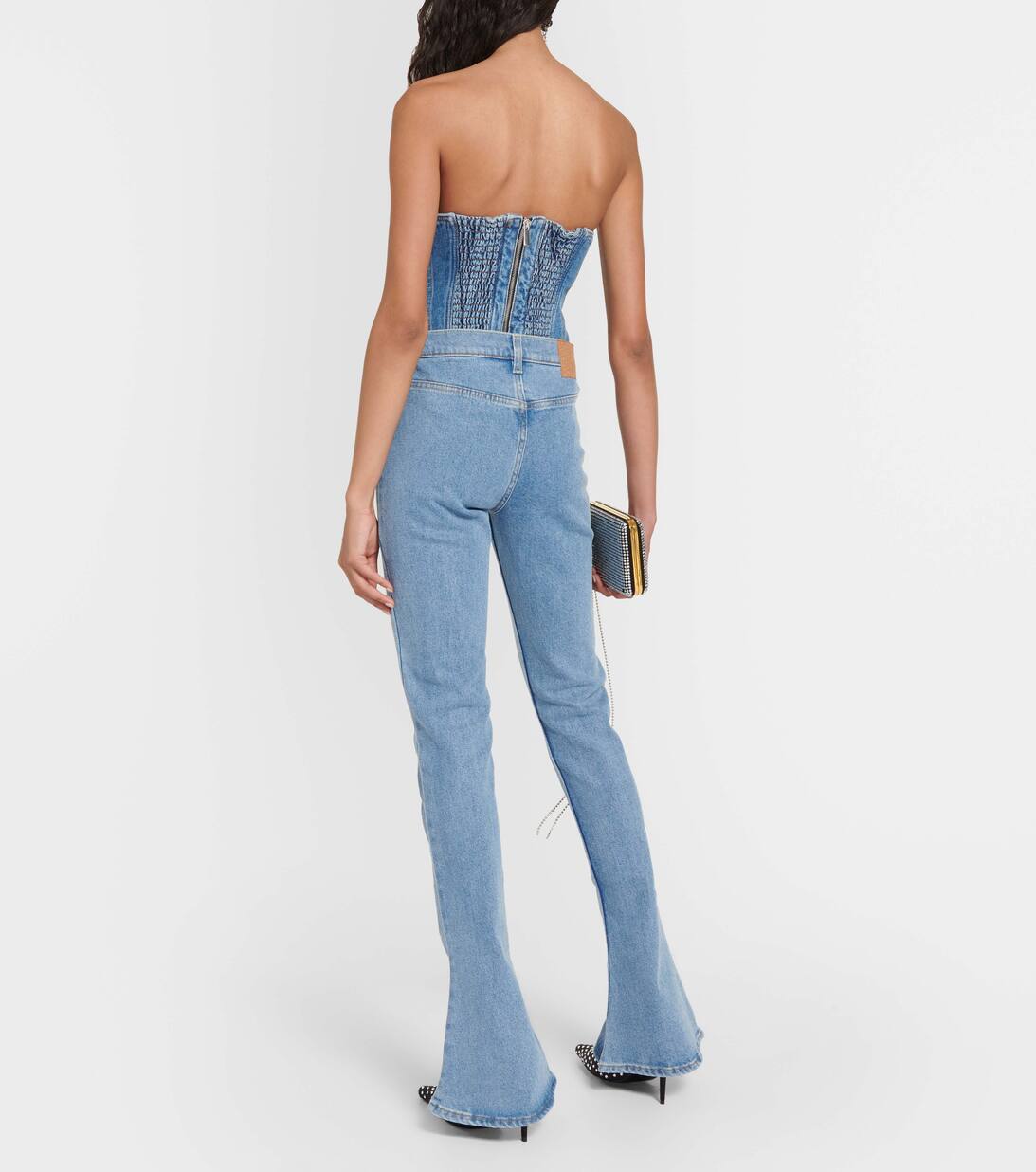 Slim Fit Flared Jeans in Blue - Magda Butrym | Mytheresa