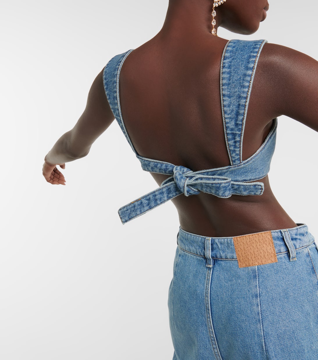 Denim Bra Top in Blue - Magda Butrym | Mytheresa