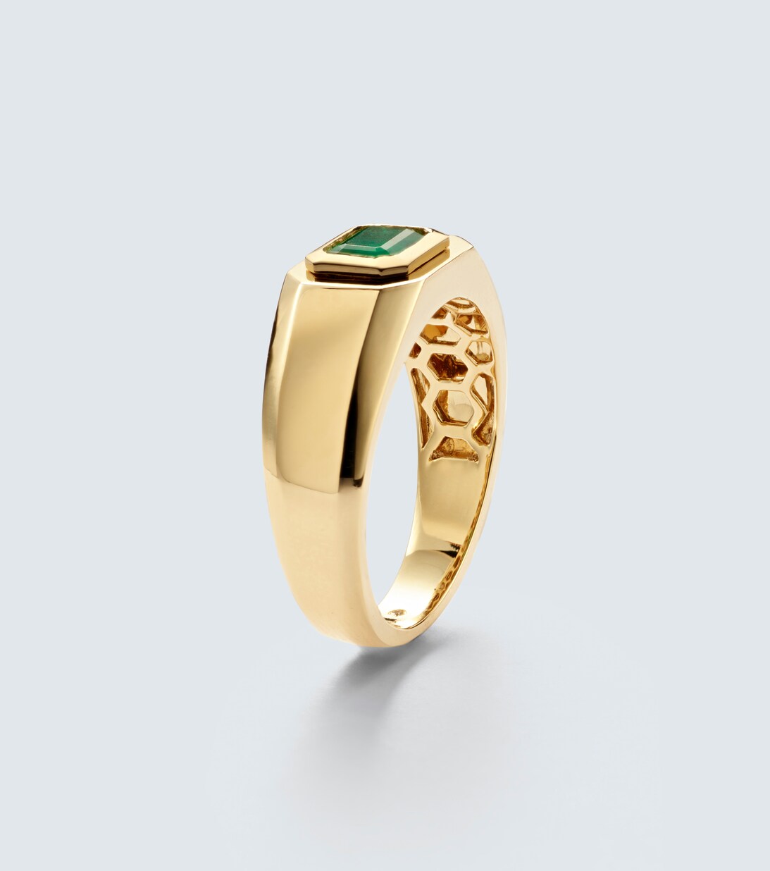 Champion 18 Kt Gold Ring With Emerald in Gold - Shay Jewelry | Mytheresa