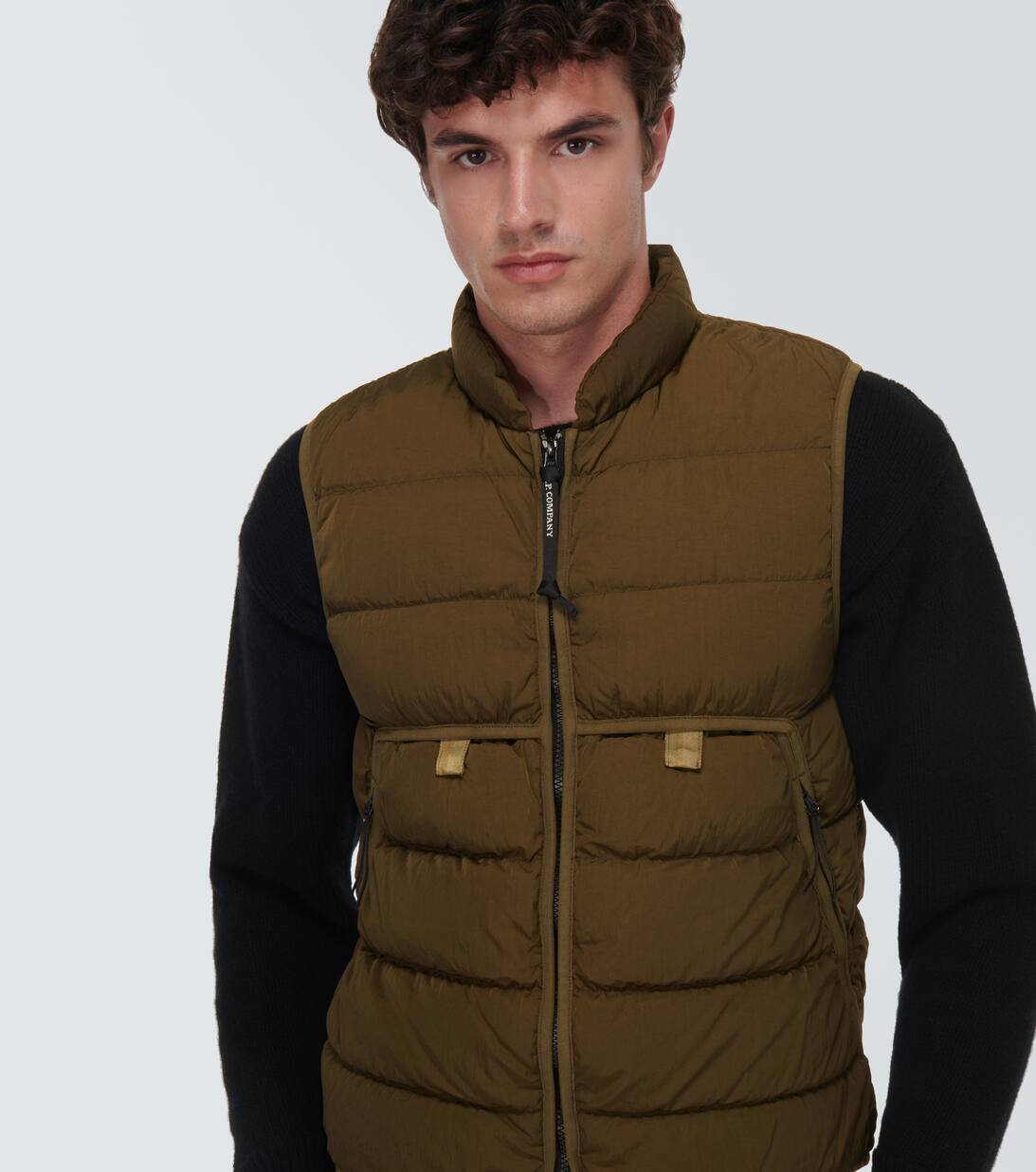 Eco Chrome R Down Vest in Green - C P Company | Mytheresa