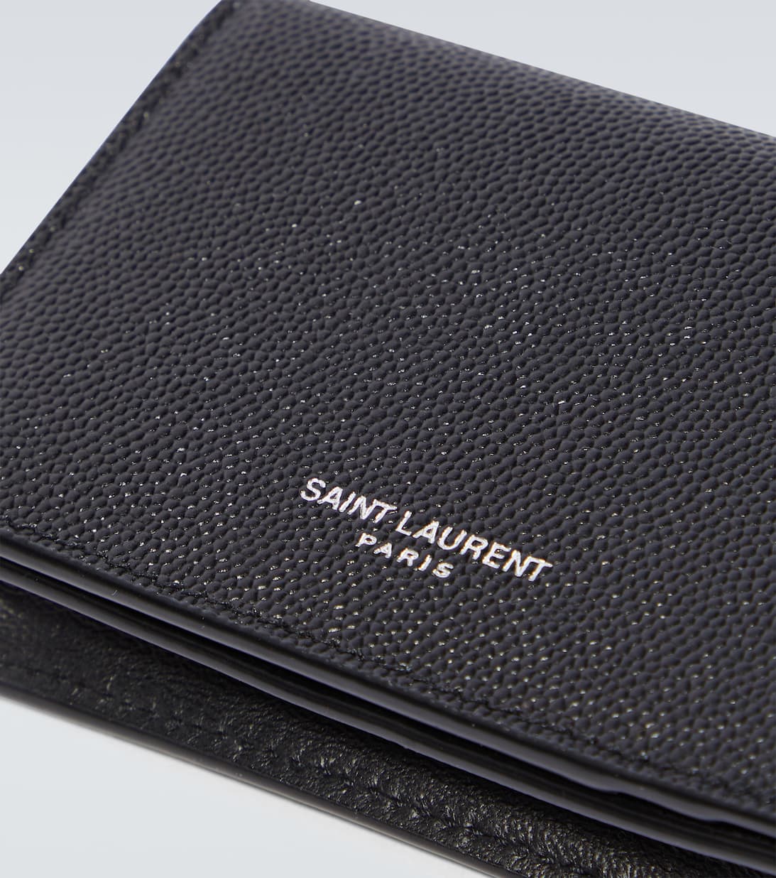Paris Leather Card Case in Black - Saint Laurent | Mytheresa