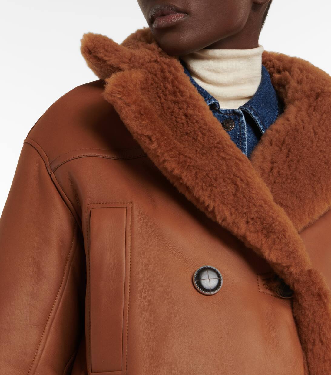 Slater Reversible Shearling Coat in Brown - Loro Piana | Mytheresa