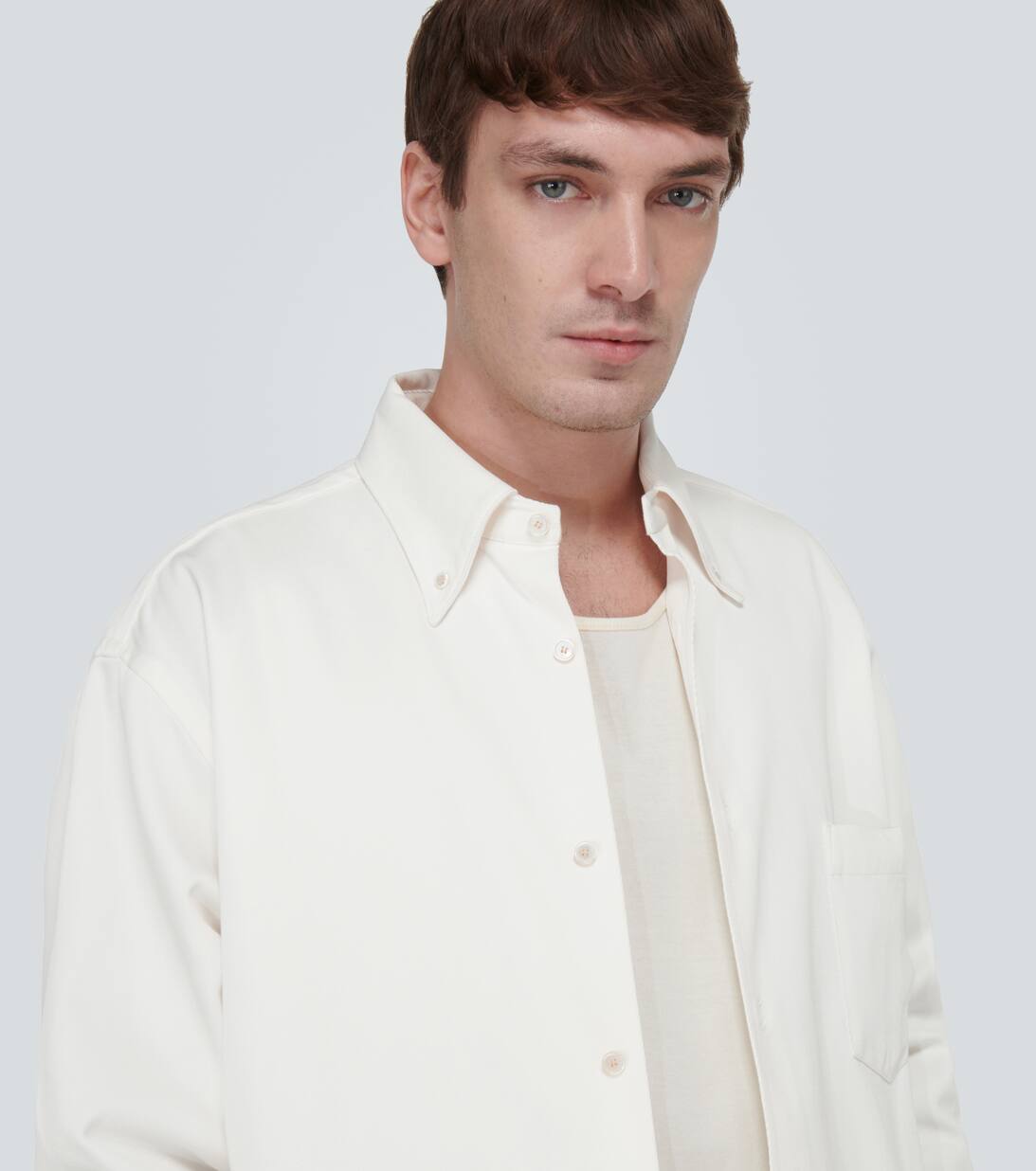 Cotton Overshirt in White - Acne Studios | Mytheresa