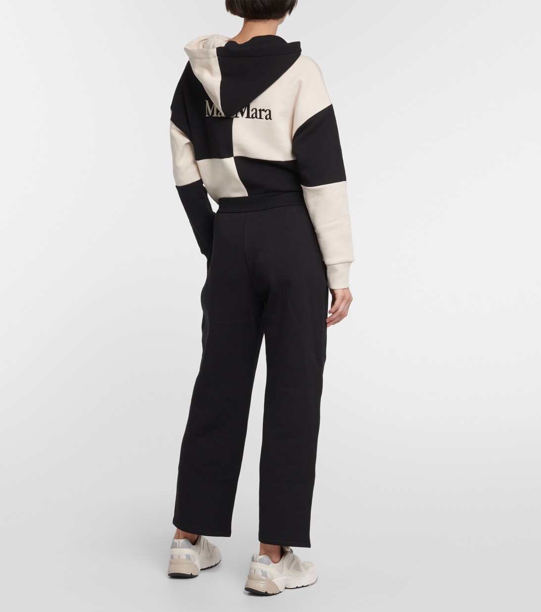 Damiana Cotton Blend Pants In Black S Max Mara Mytheresa