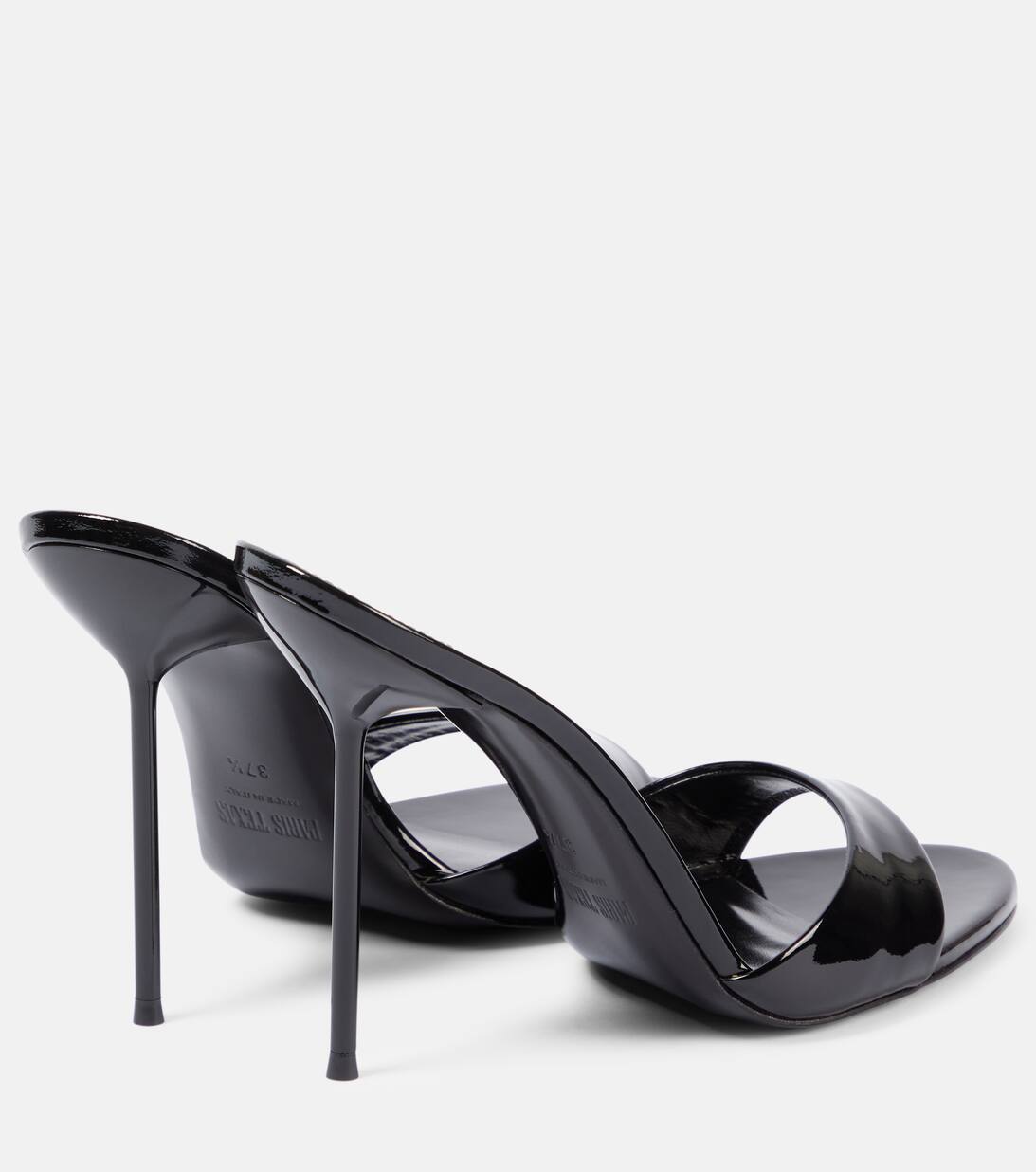 Patent Leather And PVC Sandals in Black - Paris Texas | Mytheresa