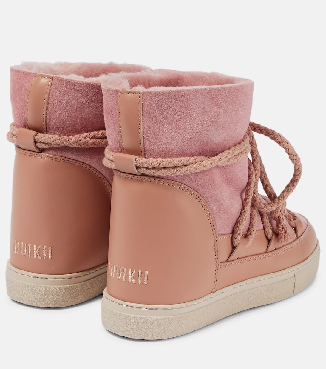 Sneaker Classic Leather Ankle Boots in Pink - Inuikii | Mytheresa