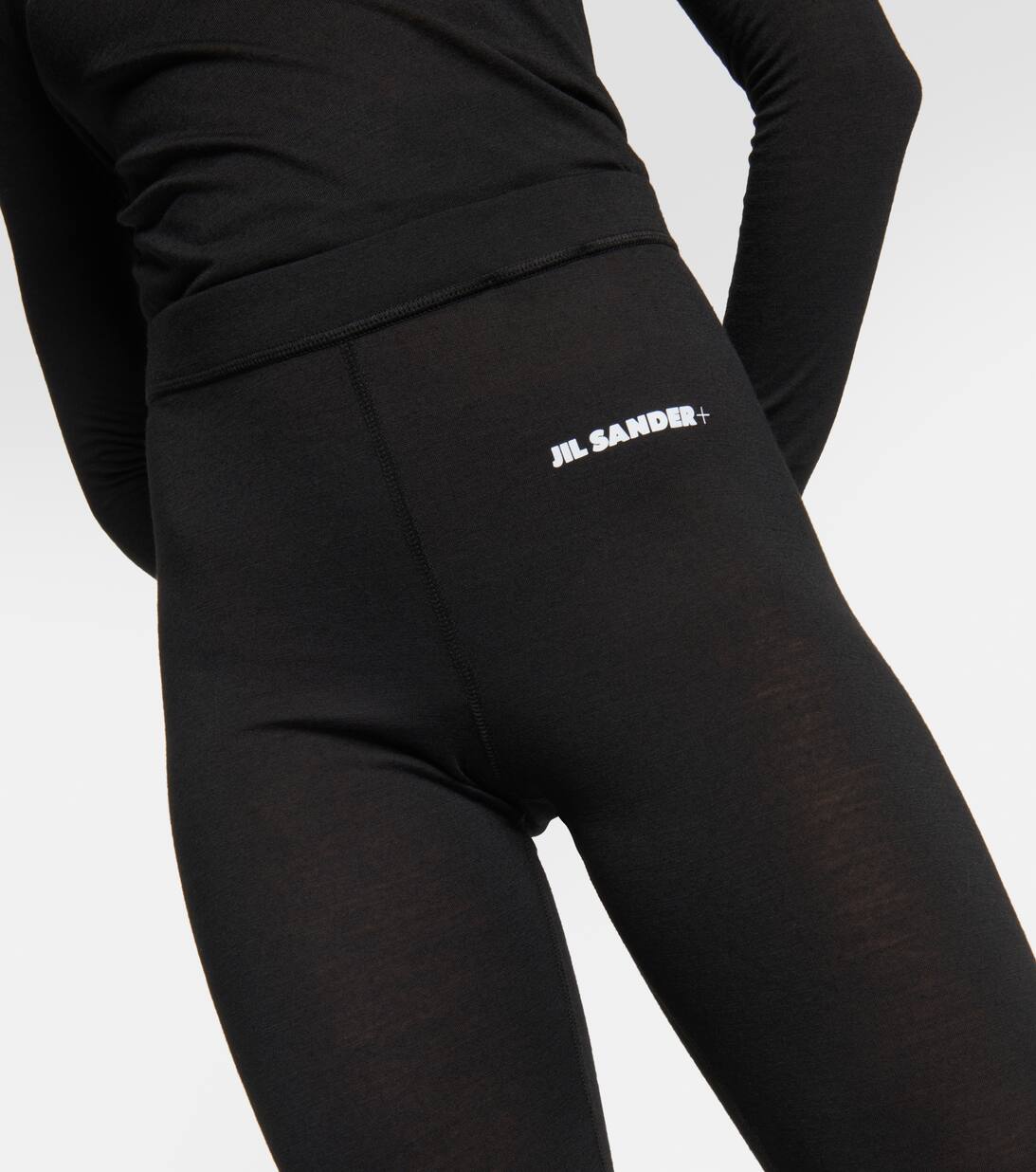 Logo Leggings in Black - Jil Sander | Mytheresa