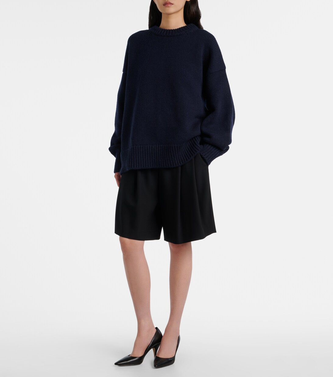 Ophelia Wool And Cashmere Sweater in Blue - The Row | Mytheresa