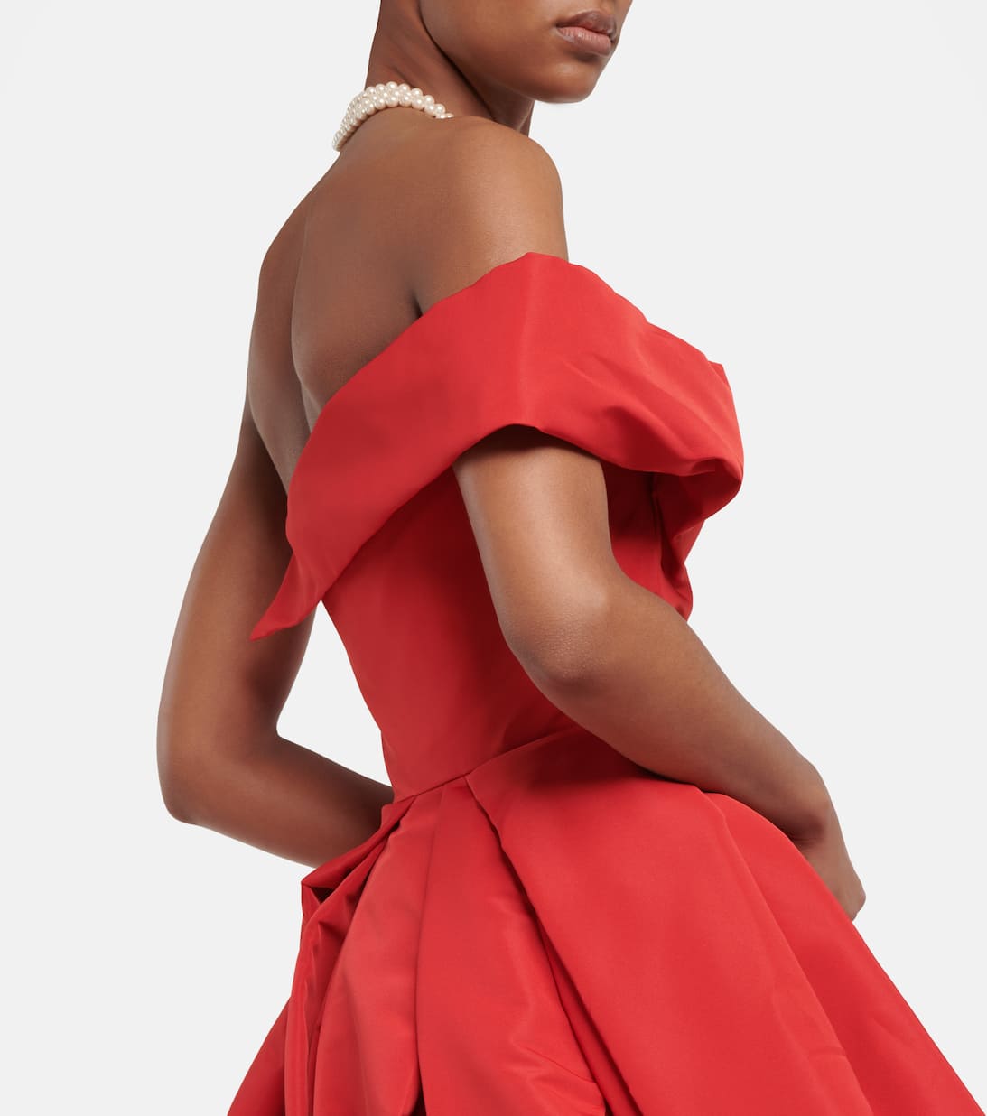 Draped One Shoulder Gown in Red - Vivienne Westwood | Mytheresa