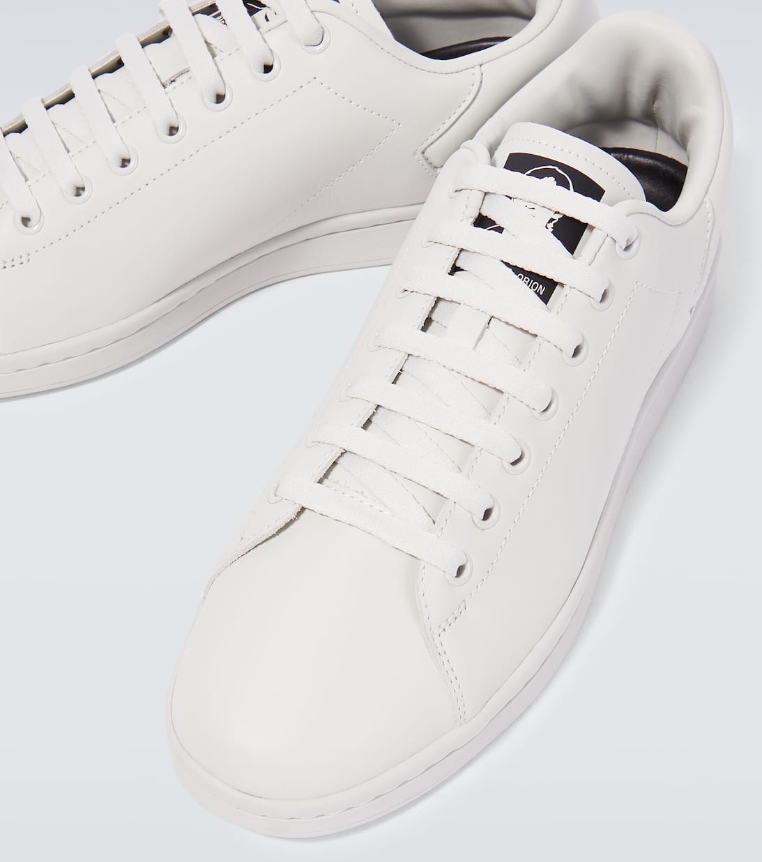 Orion Leather Sneakers in Grey - Raf Simons | Mytheresa