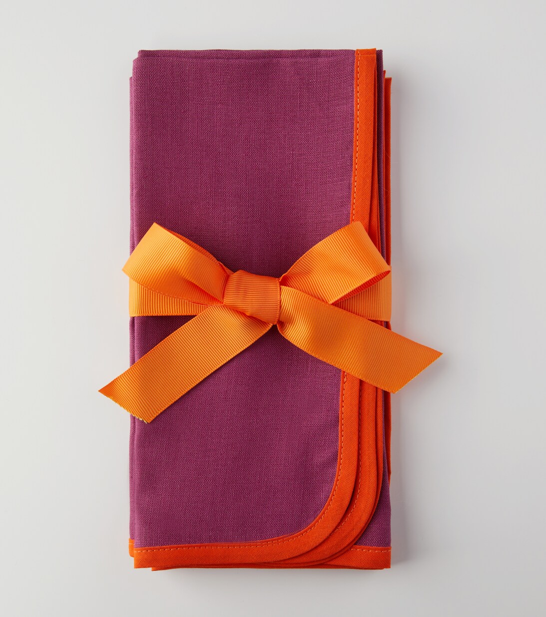 Rainbow Raspberry Large Set Of 2 Napkins in Purple - La Double J ...