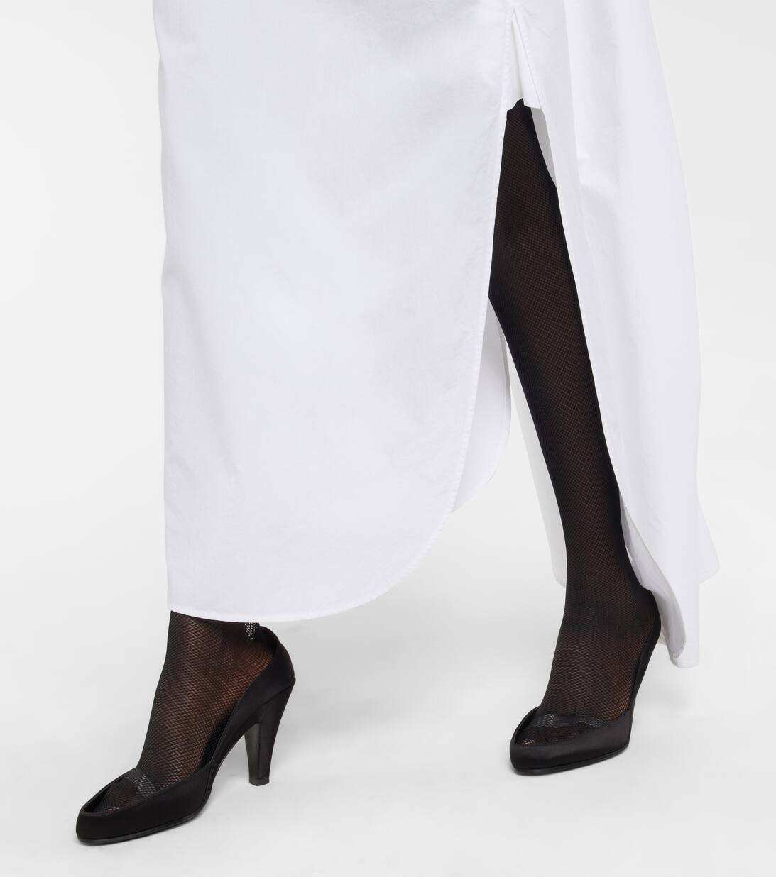 Sock Leather Pumps in Black - The Row | Mytheresa