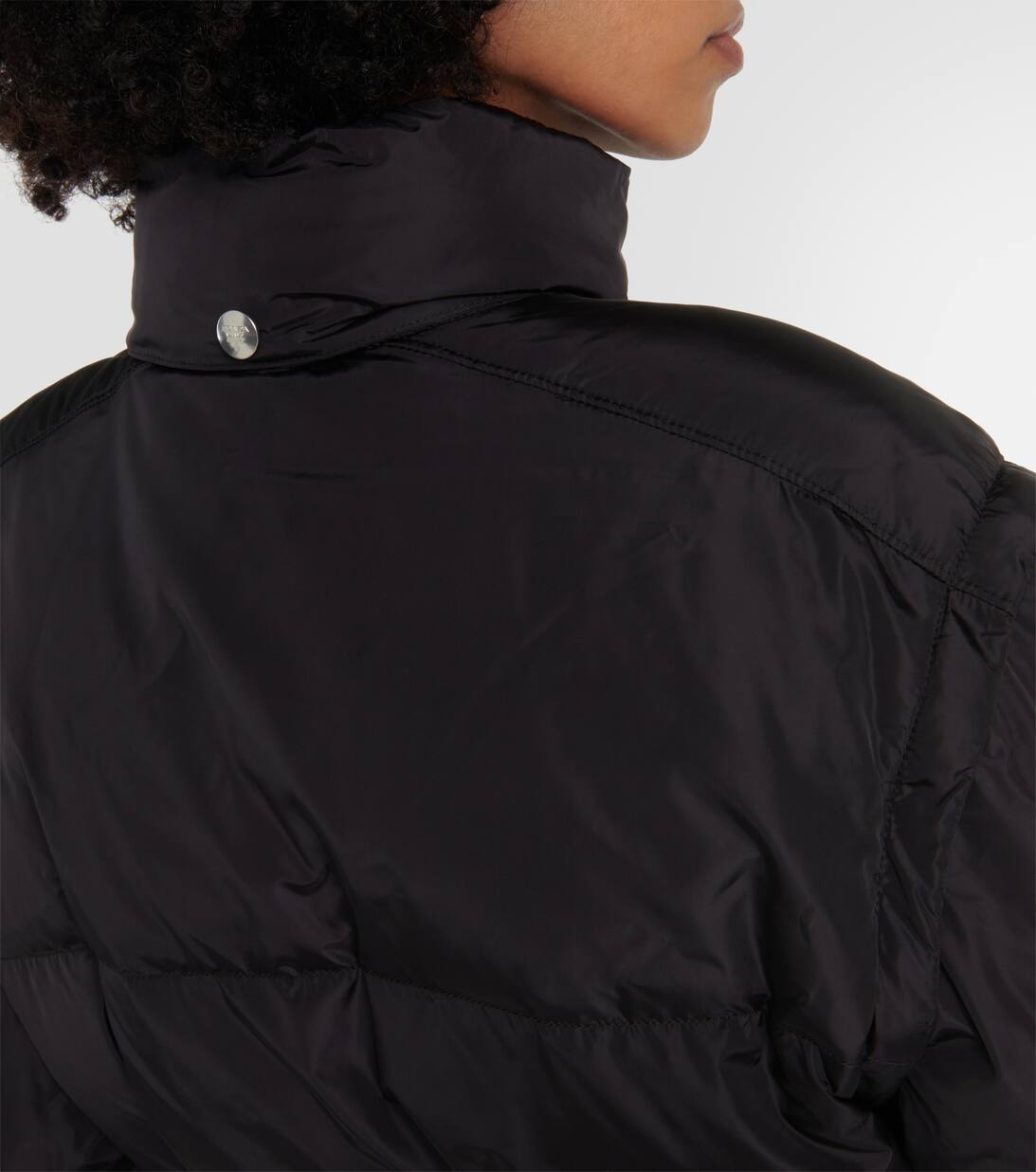 Re Nylon Puffer Coat in Black - Prada | Mytheresa