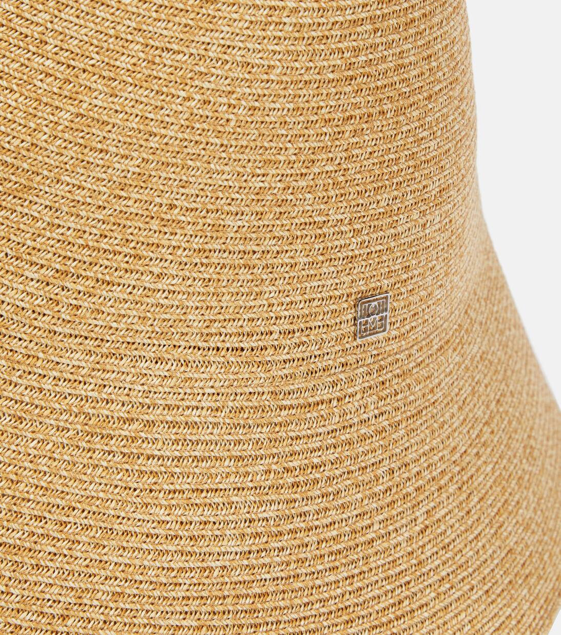 Embellished Raffia Sun Hat in Beige - Toteme | Mytheresa