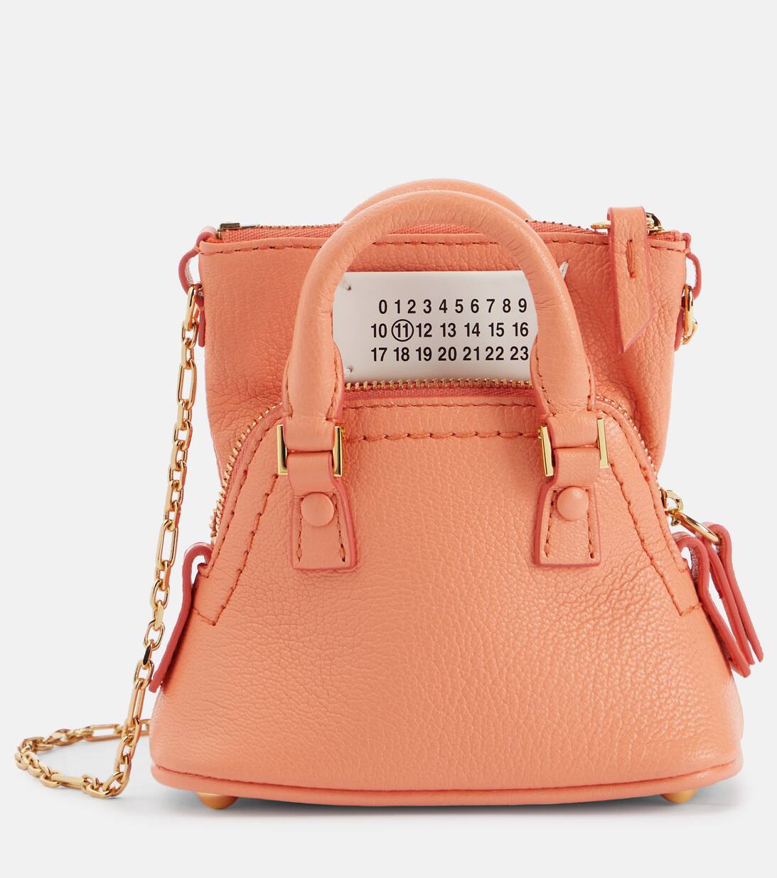 5 AC Classique Baby Leather Shoulder Bag in Pink - Maison Margiela ...