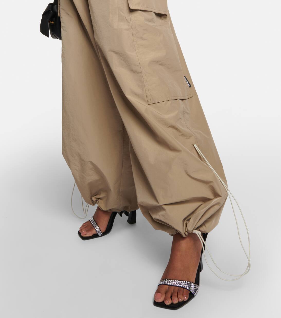 Oversized Cargo Pants in Beige - Palm Angels | Mytheresa