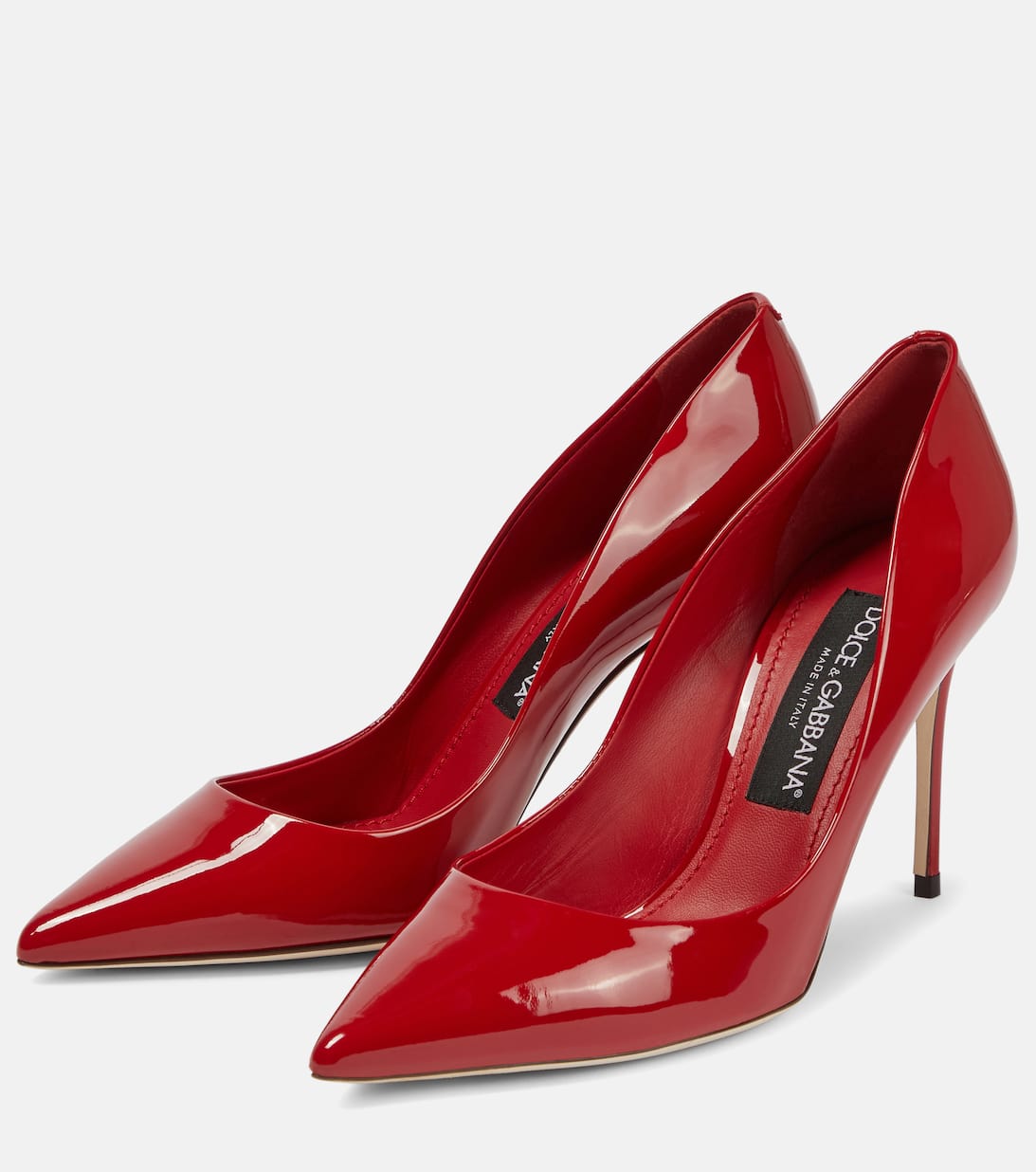 Cardinale Patent Leather Pumps in Red - Dolce Gabbana | Mytheresa