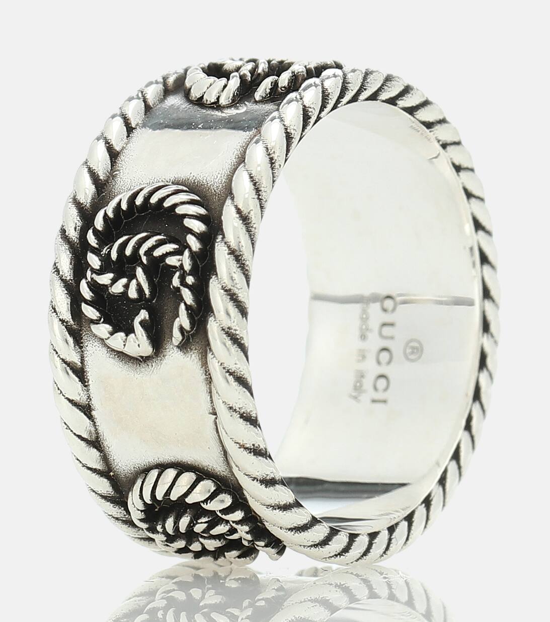 GG Sterling Silver Ring in Silver - Gucci | Mytheresa
