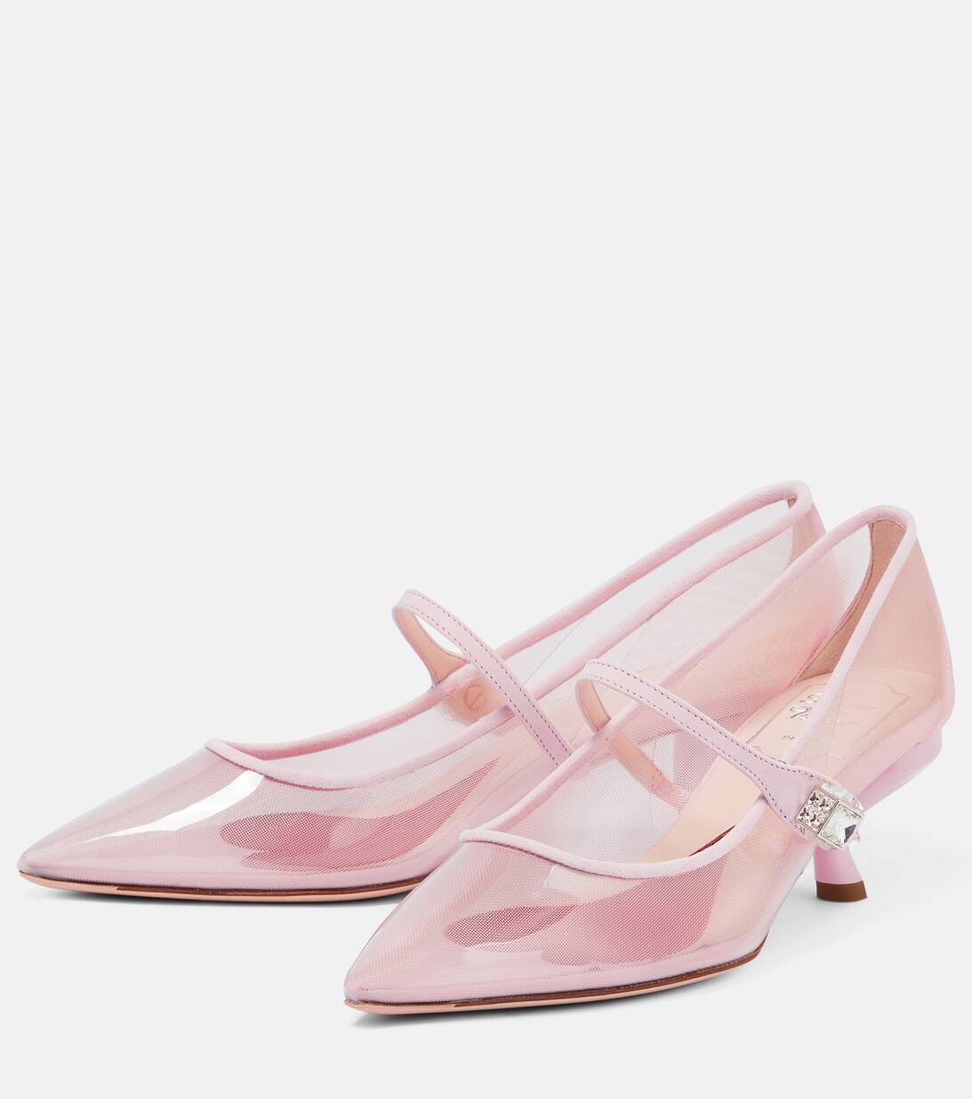 Babies Virgule PVC Pumps in Pink - Roger Vivier | Mytheresa