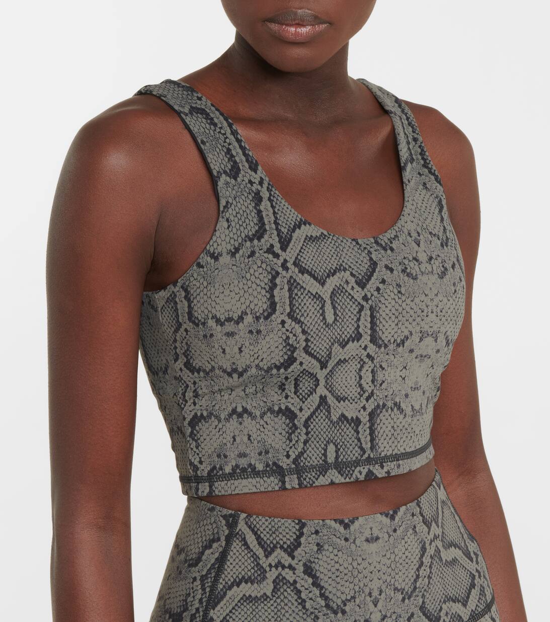 Walker Snake Print Sports Bra in Grey - Varley | Mytheresa
