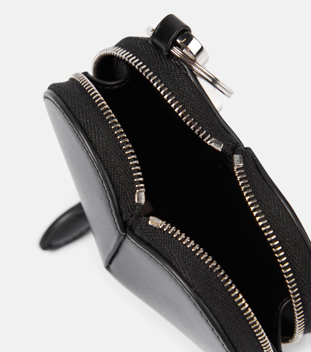 Le Coeur Mini Leather Coin Purse in Black - Alaia | Mytheresa