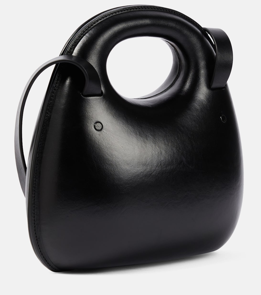 Egg Leather Shoulder Bag in Black - Lemaire | Mytheresa