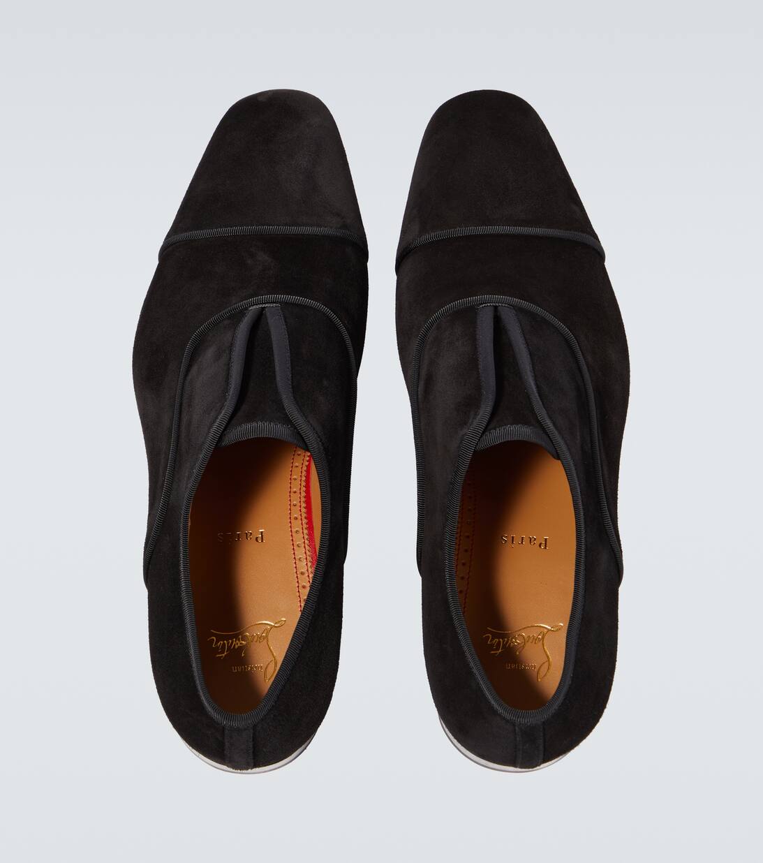 Alpha Male Velour Oxford Shoes in Black - Christian Louboutin | Mytheresa