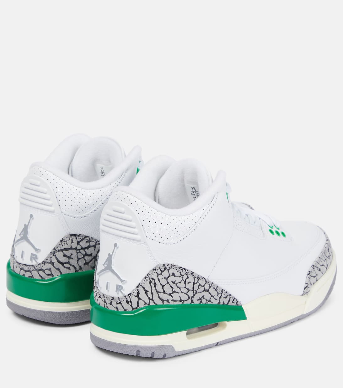 Air Jordan 3 High Top Leather Sneakers in Multicoloured - Nike | Mytheresa